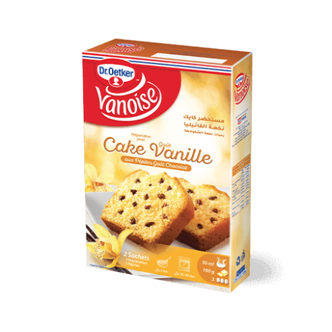 Cake goût Vanille aux pépites goût chocolat - Vanoiserie